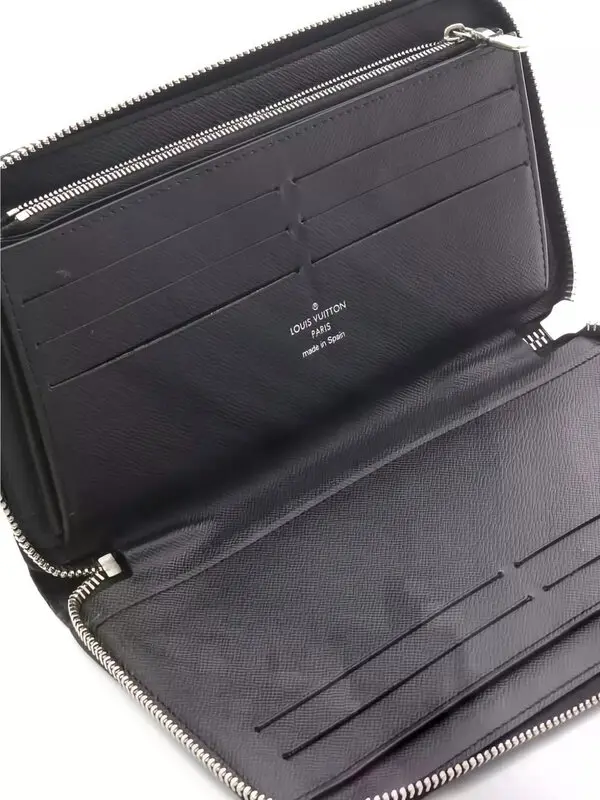 LOUIS VUITTON 2021 Zippy Organizer Nm Checked-pattern Wallet - Black