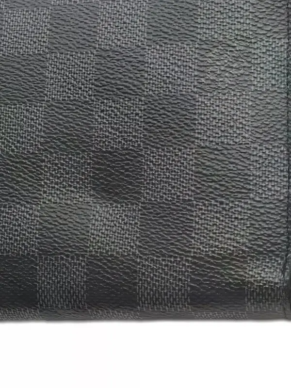 LOUIS VUITTON 2021 Zippy Organizer Nm Checked-pattern Wallet - Black