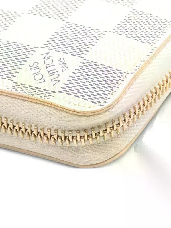 LOUIS VUITTON 2008 Damier Azur Zip-fastening Wallet - Neutrals
