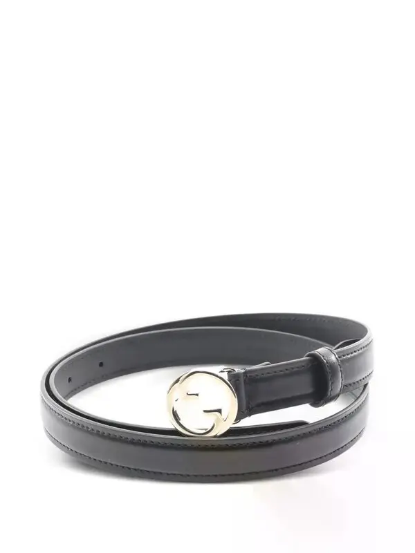 Gucci 2020s Blondie Leather Belt - Black