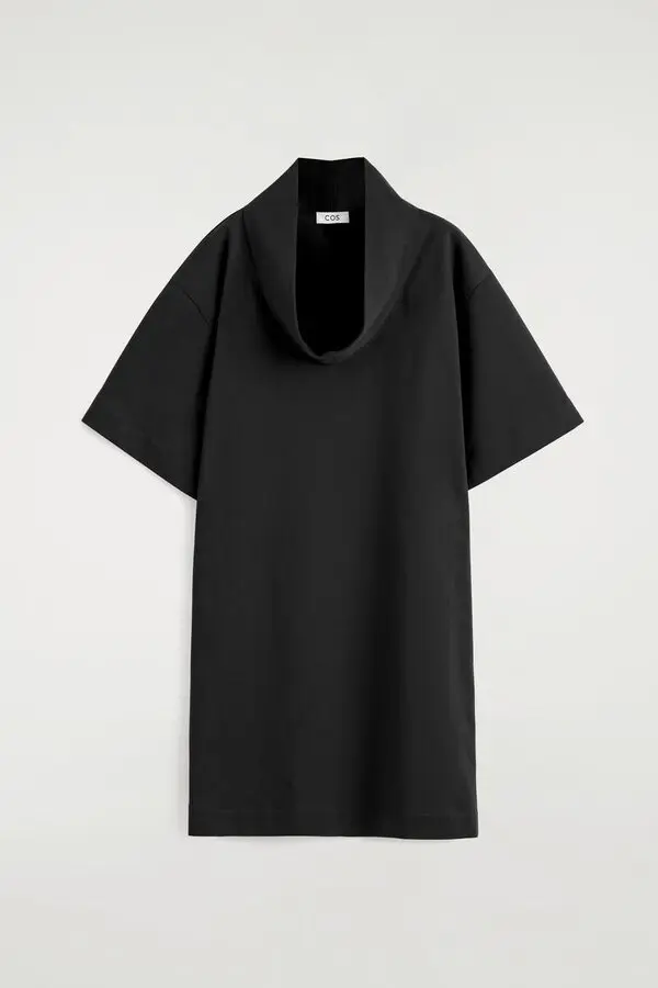 Cos Mock-neck Cocoon Mini Dress