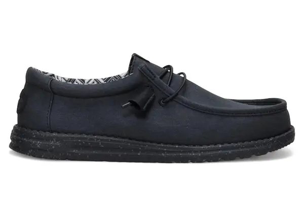 HEY DUDE Wally Stretch Canvasin - Black