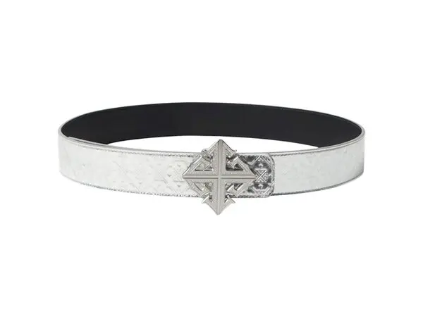 GUAPI Leather Belt - Chrome