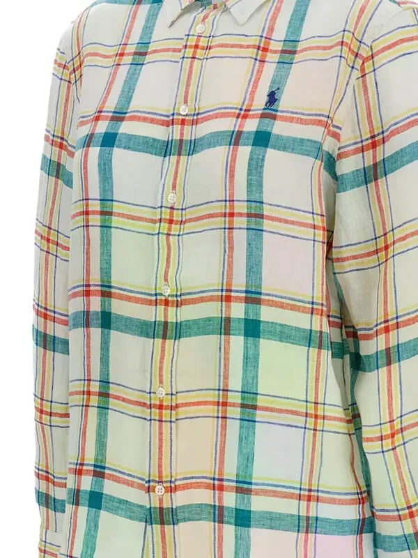 Polo Ralph Lauren Check Pattern Linen Shirt