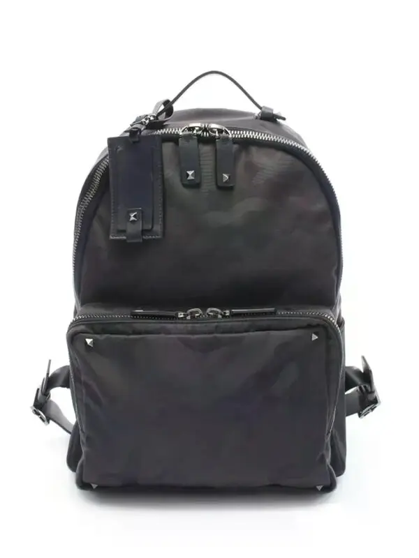 Valentino Garavani 2000s Rockstud Camouflage Backpack - Black