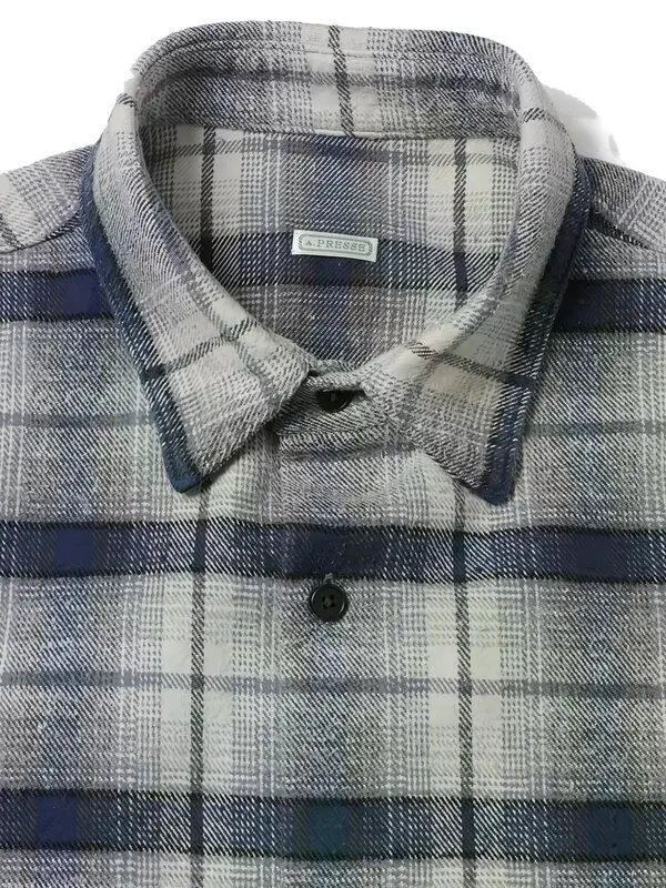 A.PRESSE Checked Long-sleeve Shirt