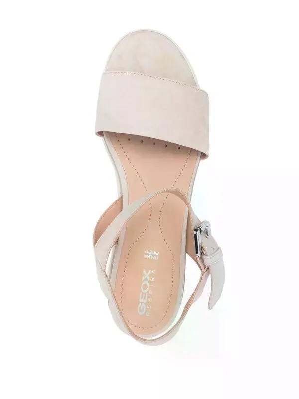 Geox Open Toe Wedge Sandals