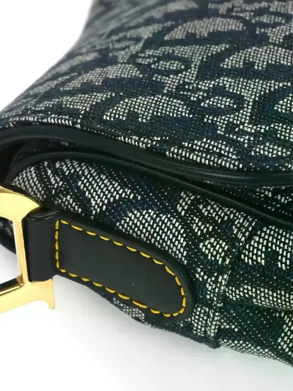 Dior 2003 Double Saddle Trotter Handbag - Blue