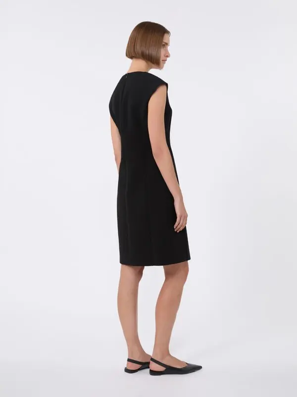 Max Mara Cady Princess-line Dress With V-notch Neckline