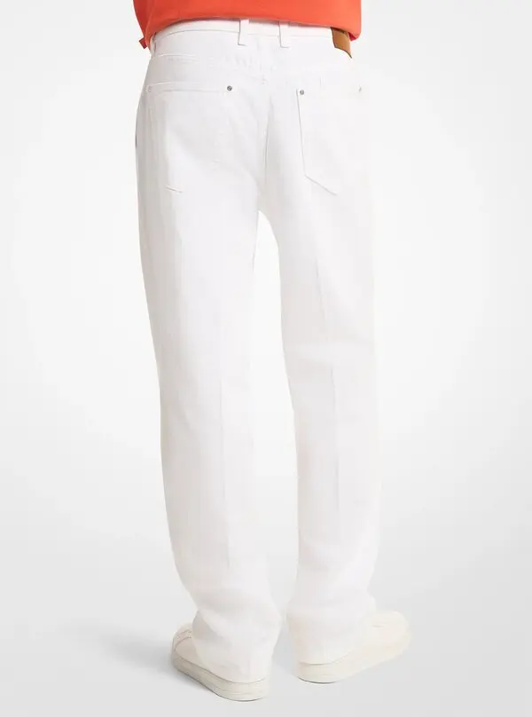 Michael Kors Finn Straight-leg Stretch Denim Jeans