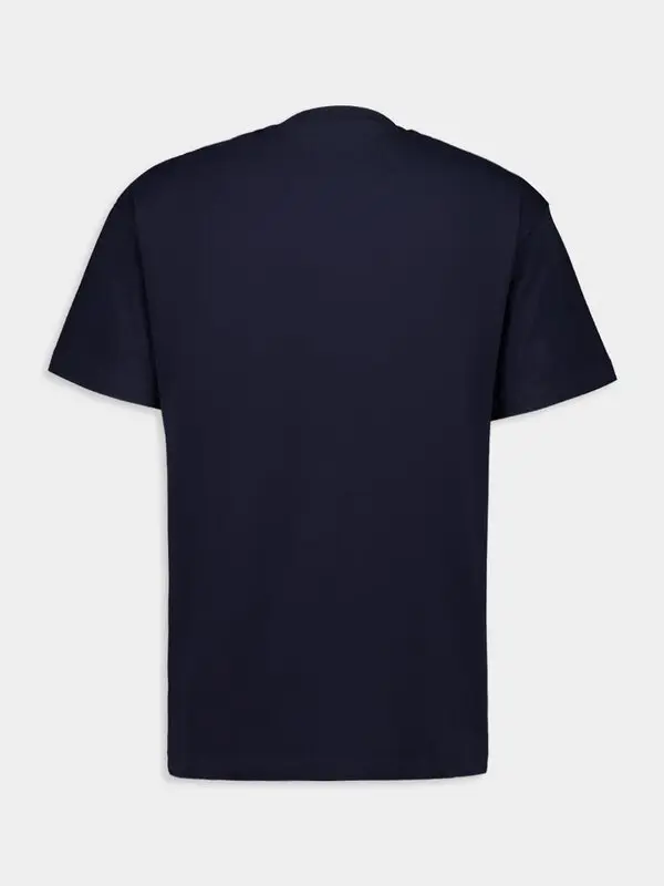 Givenchy Navy Cotton Logo T-shirt