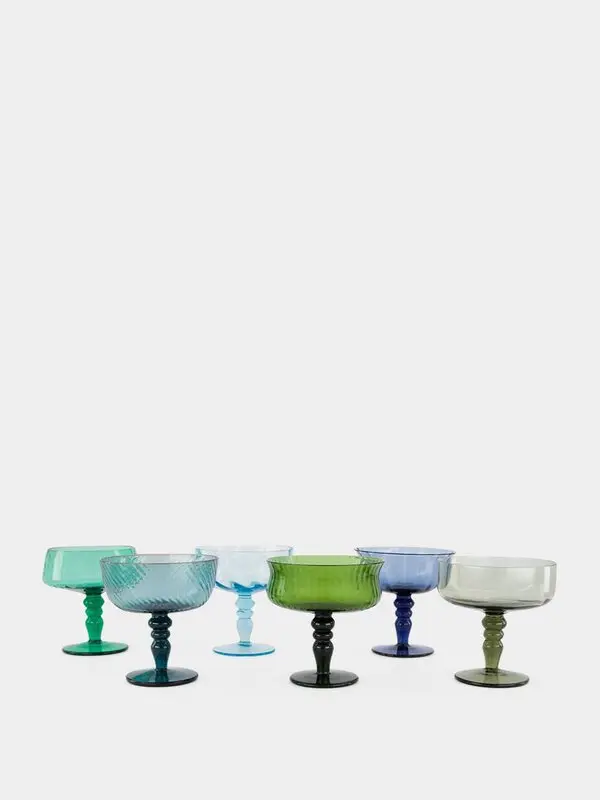 BITOSSI Champagne Bowls Set Of 6 - Multicolour
