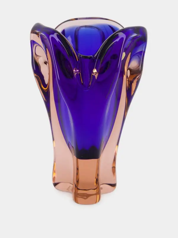 ALL ORIGINE Sculptural Glass Vase - Multicolour