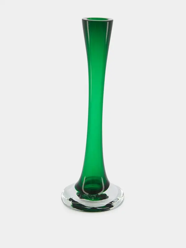 All Origine Tall Flared Glass Vase - Green
