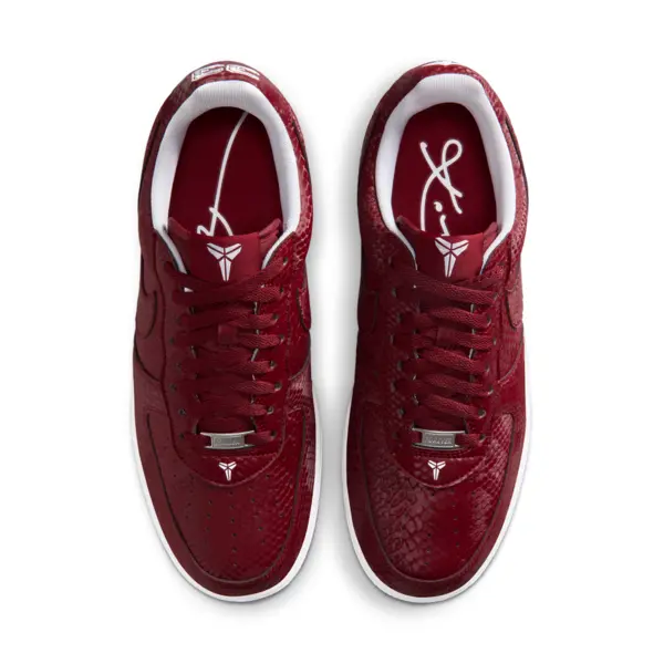 Nike Kobe Air Force 1 Low Shoes - Red