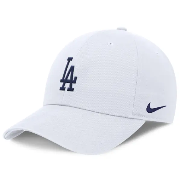 Nike Los Angeles Dodgers Evergreen Club Mlb Adjustable Hat - White
