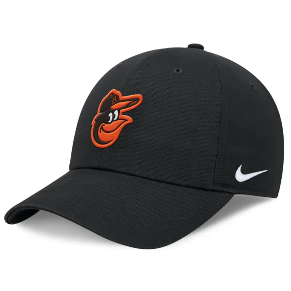 Nike Baltimore Orioles Evergreen Club Mlb Adjustable Hat - Black