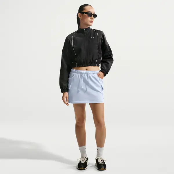 Nike Sportswear Phoenix Fleece Mid-rise Cargo Miniskirt - Blue