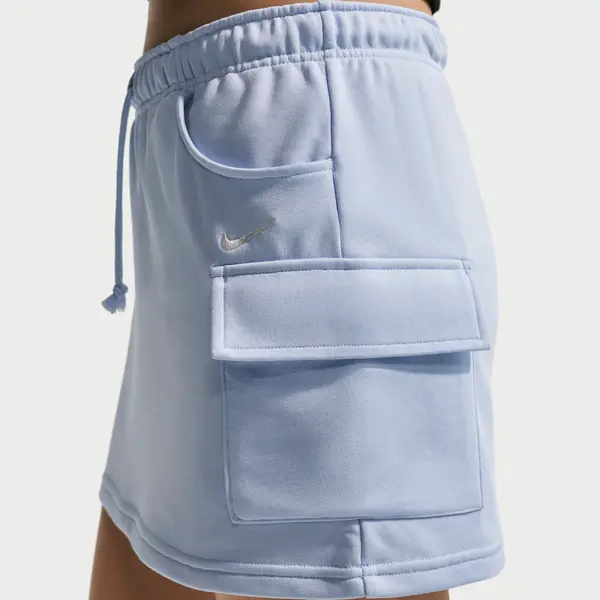Nike Phoenix Fleece Mid-rise Cargo Miniskirt