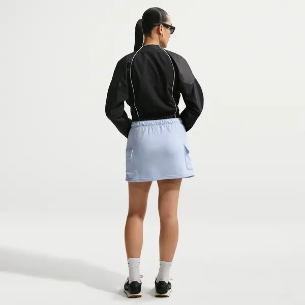 Nike Phoenix Fleece Mid-rise Cargo Miniskirt
