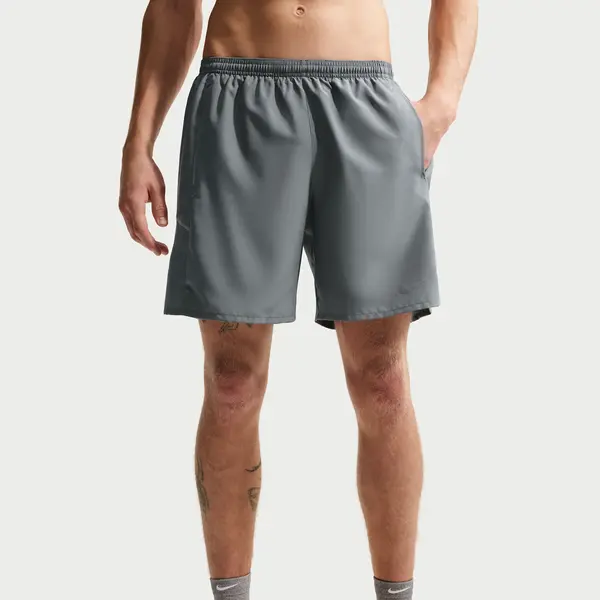 Nike Miler Dri-fit 7" Brief-lined Running Shorts - Grey