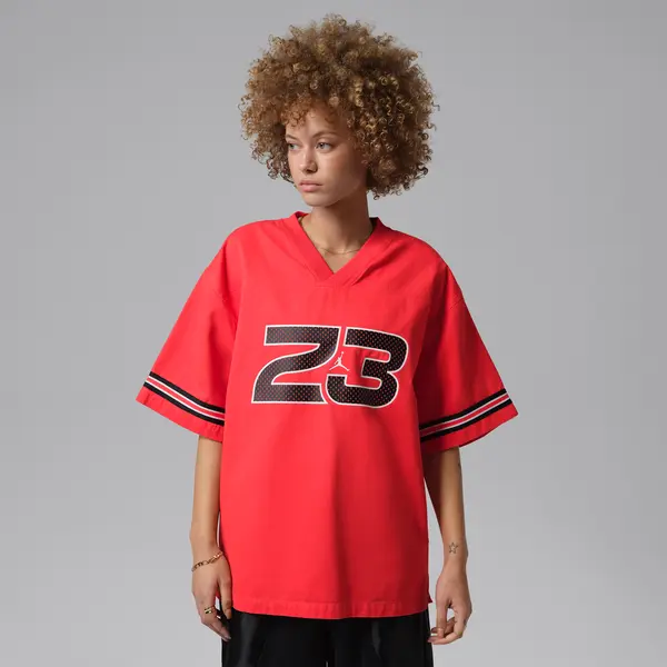 JORDAN Flight Woven Jersey Top