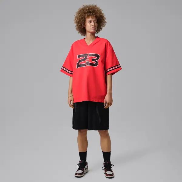 JORDAN Flight Woven Jersey Top