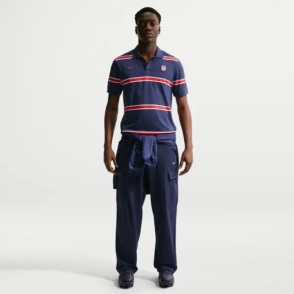 Nike Usmnt The Polo Dri-fit Soccer Polo - Blue