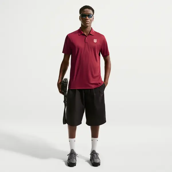 Nike Usmnt Victory Dri-fit Soccer Polo - Red