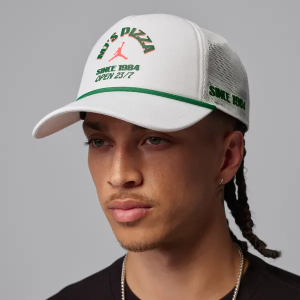JORDAN Rise Structured Trucker Cap - White