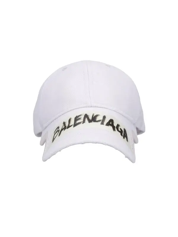 Balenciaga Masking Tape Hat - Cream
