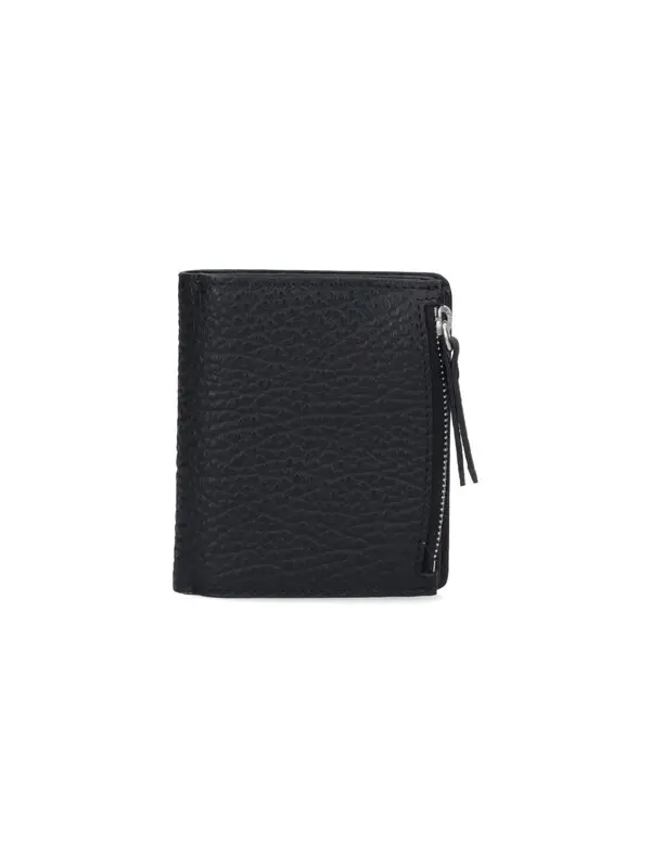 MAISON MARGIELA Zip Wallet "four Stitches - Black