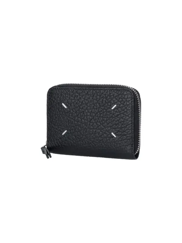 MAISON MARGIELA Zip Wallet "four Stitches - Black