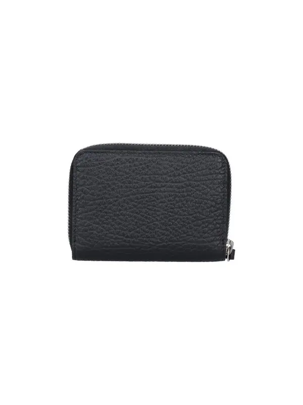 MAISON MARGIELA Zip Wallet "four Stitches - Black