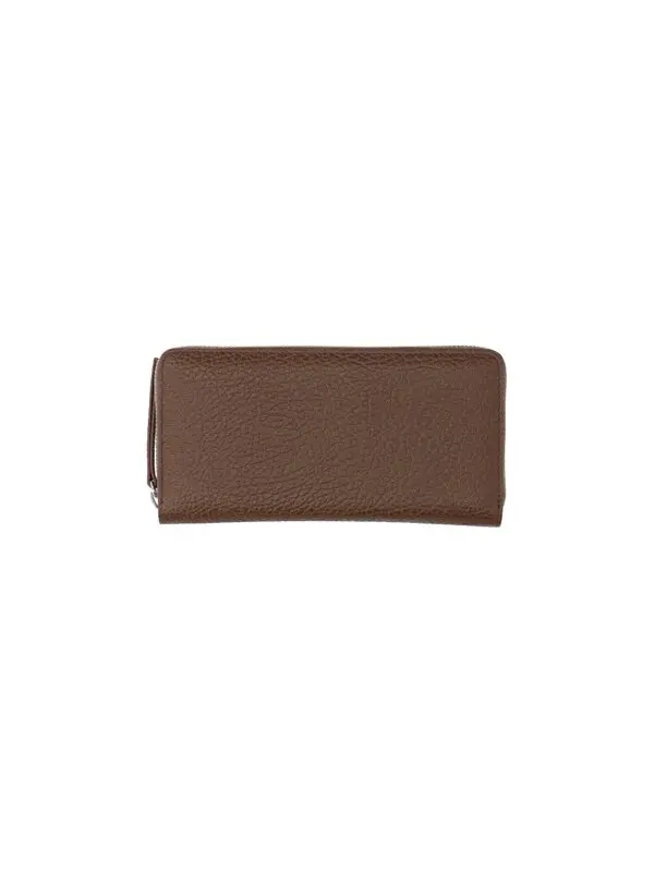 MAISON MARGIELA Zip Wallet "four Stitches - Brown