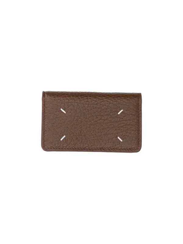 MAISON MARGIELA Cardholder "four Stitches - Brown