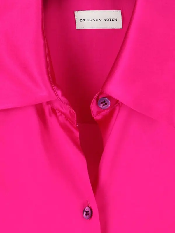 Dries Van Noten Silk Shirt - Pink