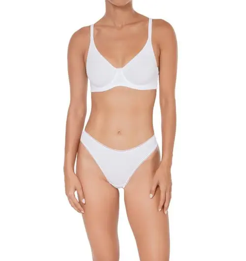 HUIT Coton Bio Underwire Bra - White