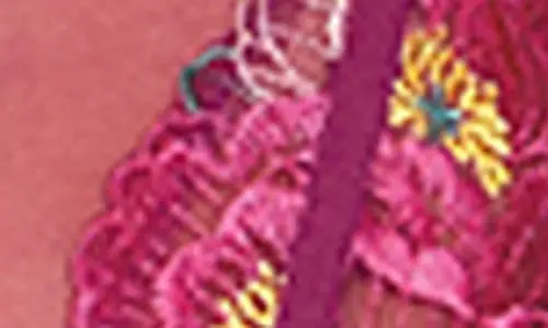 DREAMGIRL Embroidered Basque And G-string Set