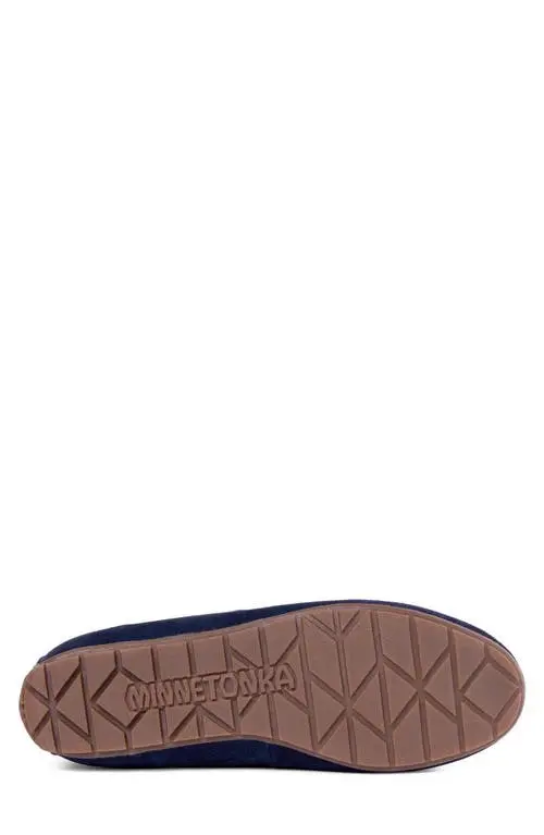 Minnetonka Water Resistant Driving Loafer - Navy