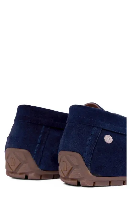 Minnetonka Water Resistant Driving Loafer - Navy