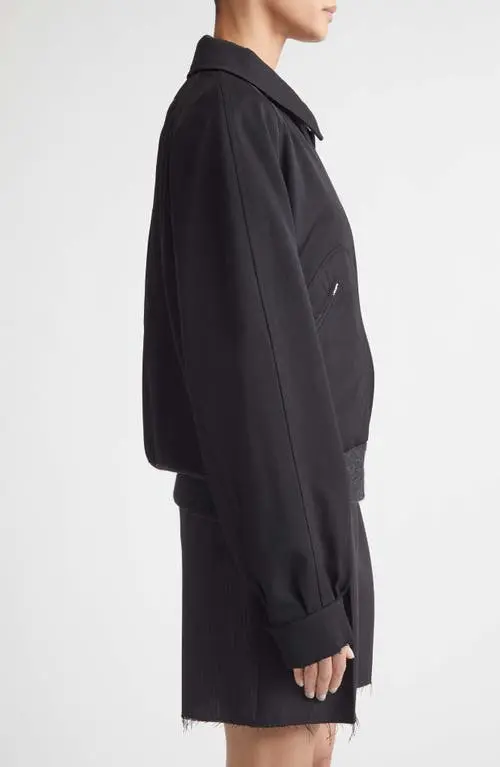 MAISON MARGIELA Wool Gabardine Sports Jacket - Black