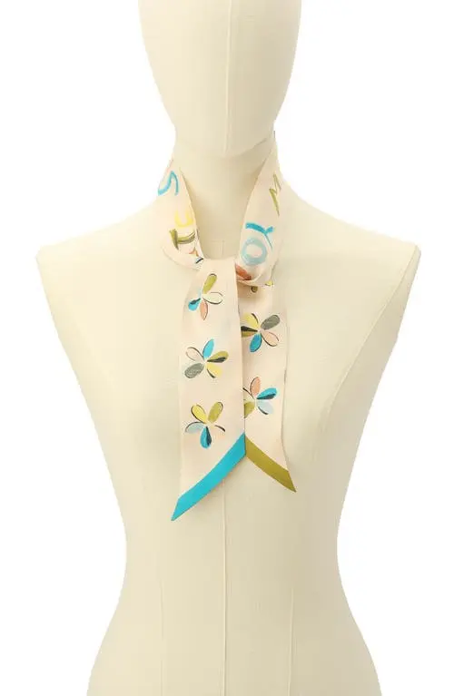 Kate Spade New York Scribble Silk Skinny Scarf
