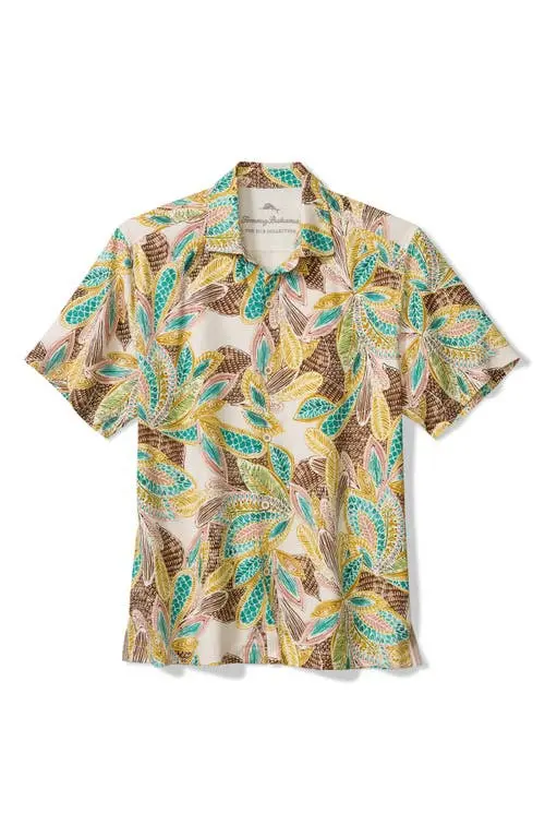 Tommy Bahama Fuego Tropics Short Sleeve Silk Button-up Shirt - Coconut