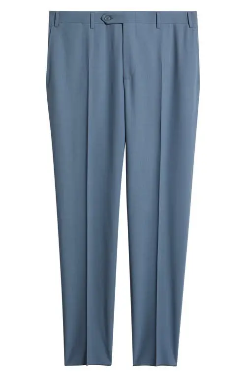 Canali Trim Fit Wool Suit Pants - Light Blue