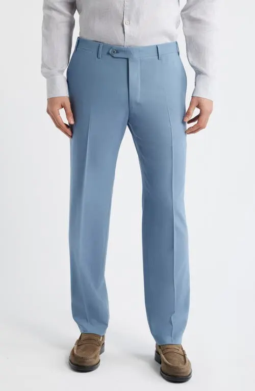 Canali Trim Fit Wool Suit Pants - Light Blue
