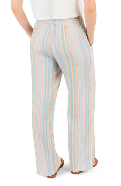 Hurley Avalon Stripe Cotton Gauze Wide Leg Pants