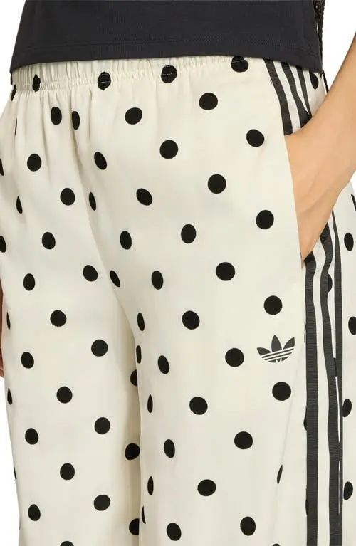 ADIDAS ORIGINALS Firebird Polka Dot Wide Leg Track Pants