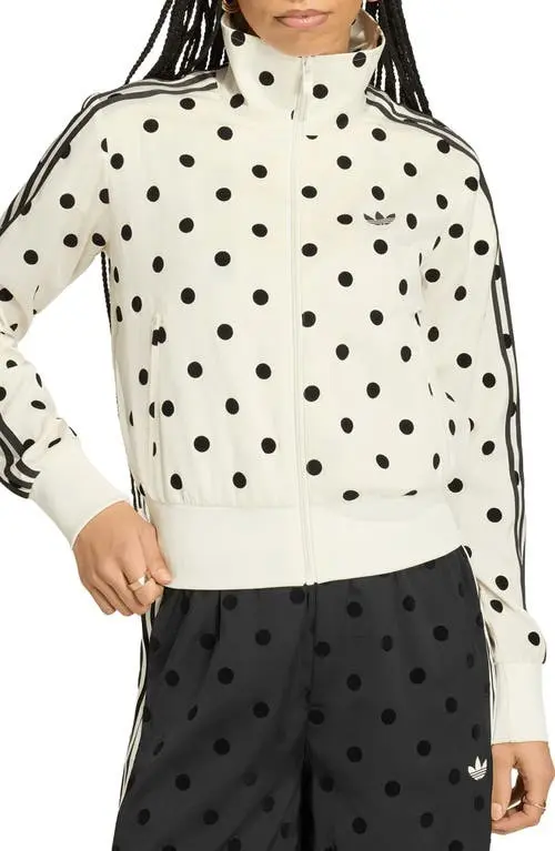 ADIDAS ORIGINALS Firebird Polka Dot Satin Track Jacket