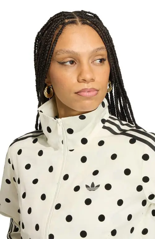 ADIDAS ORIGINALS Firebird Polka Dot Satin Track Jacket
